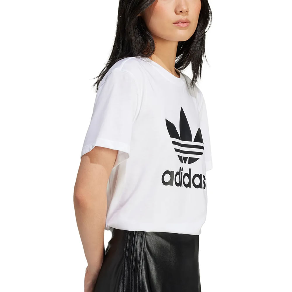 REMERA MUJER ADIDAS TREFOIL BOXY - henzyar